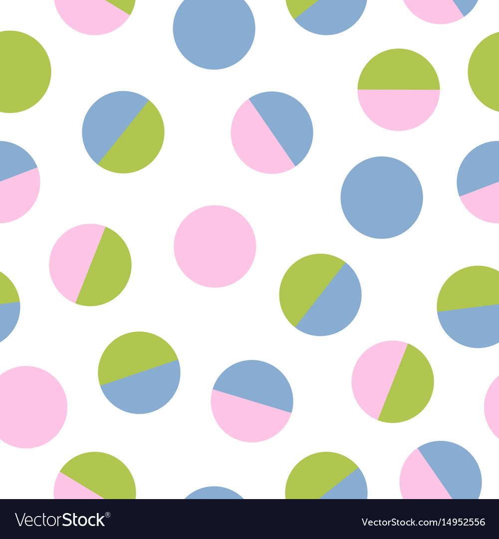 Simple seamless pattern with circle Royalty Free Vector