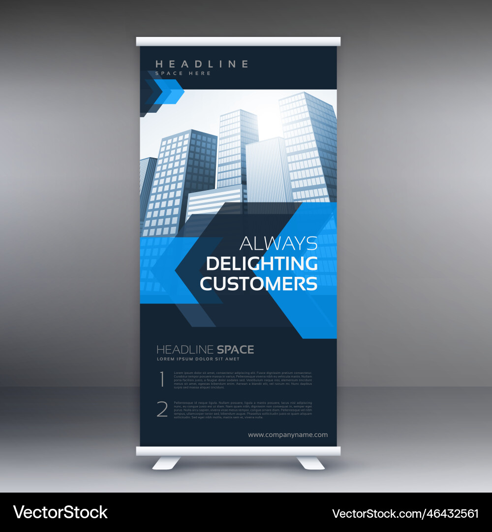 Abstract professional corporate business roll up Vector Image