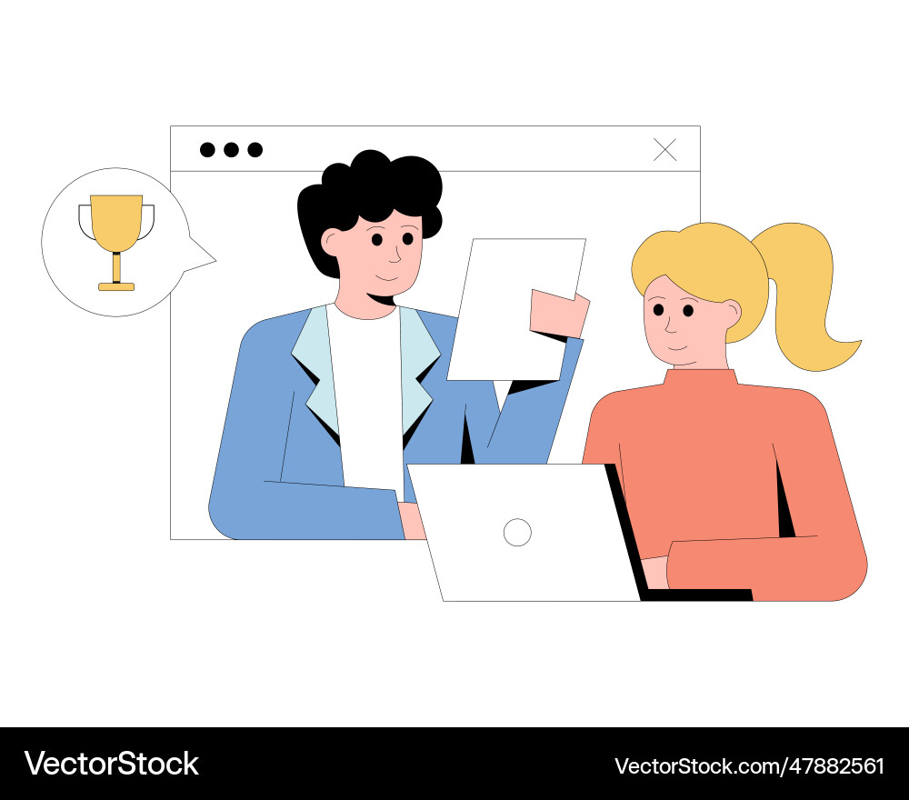 Business partnership colleagues communicating Vector Image