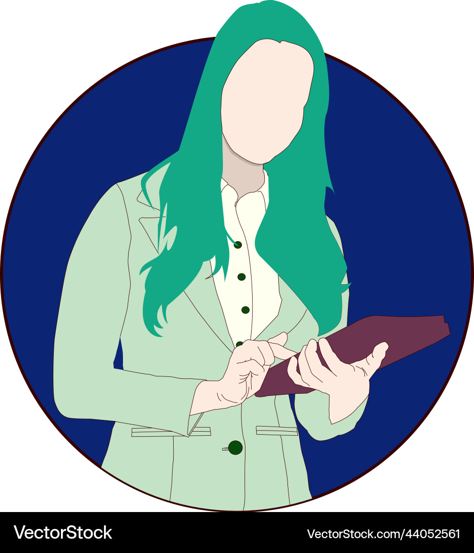 Career woman flat 1 Royalty Free Vector Image - VectorStock