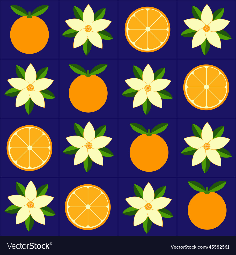 Orange seamless pattern Royalty Free Vector Image Orange seamless pattern Royalty Free Vector Image
