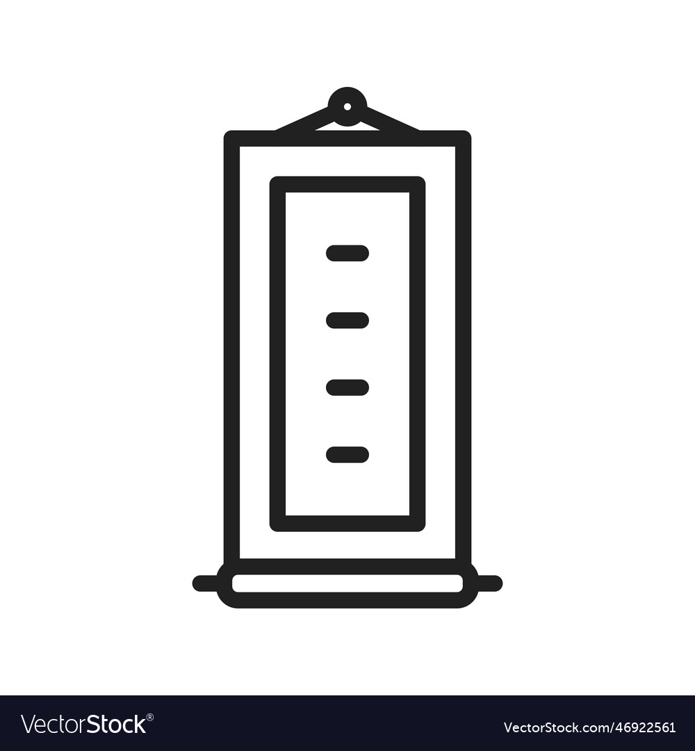 Scroll icon image suitable for mobile apps Vector Image