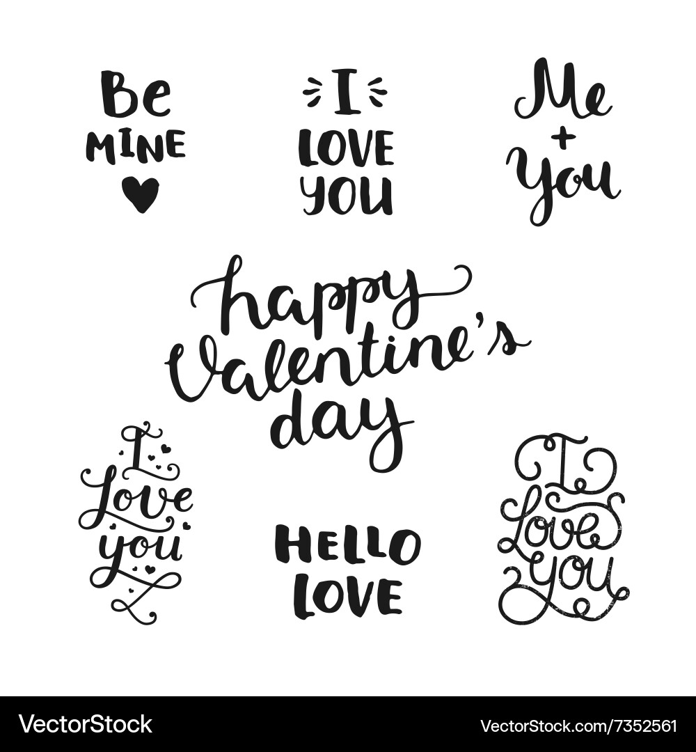 Valentines day photo overlays Royalty Free Vector Image
