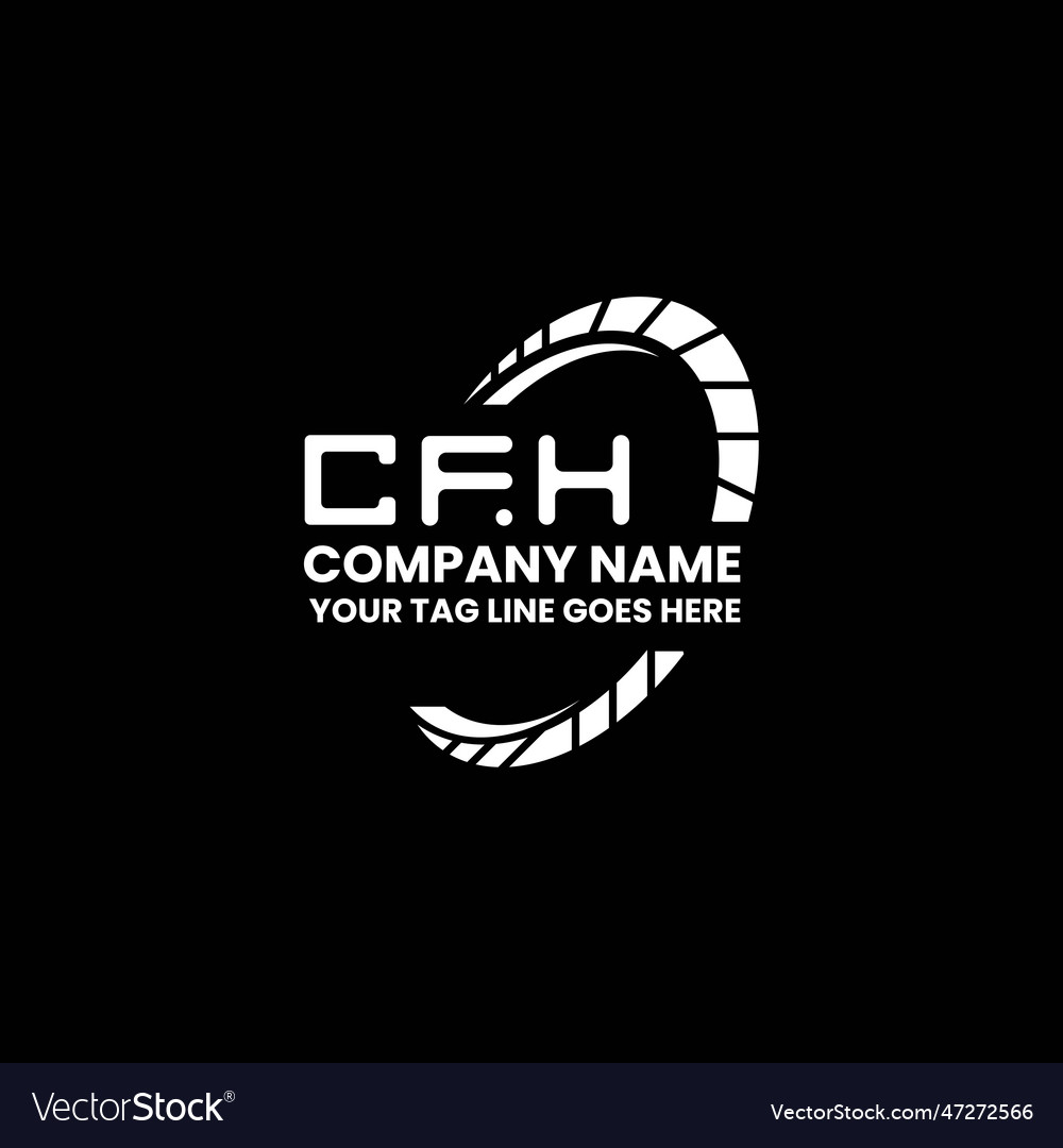 Cfh letter logo creative design with graphic Vector Image