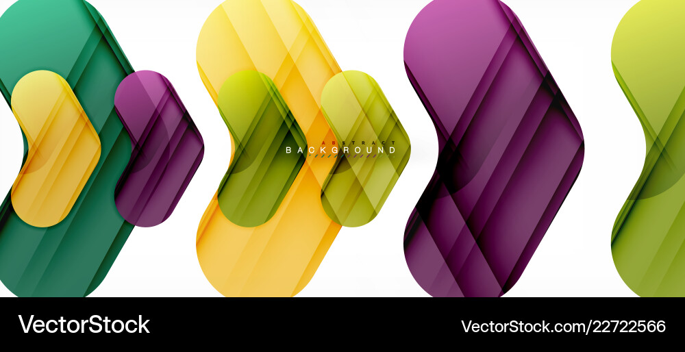 Colorful glossy arrows abstract background Vector Image