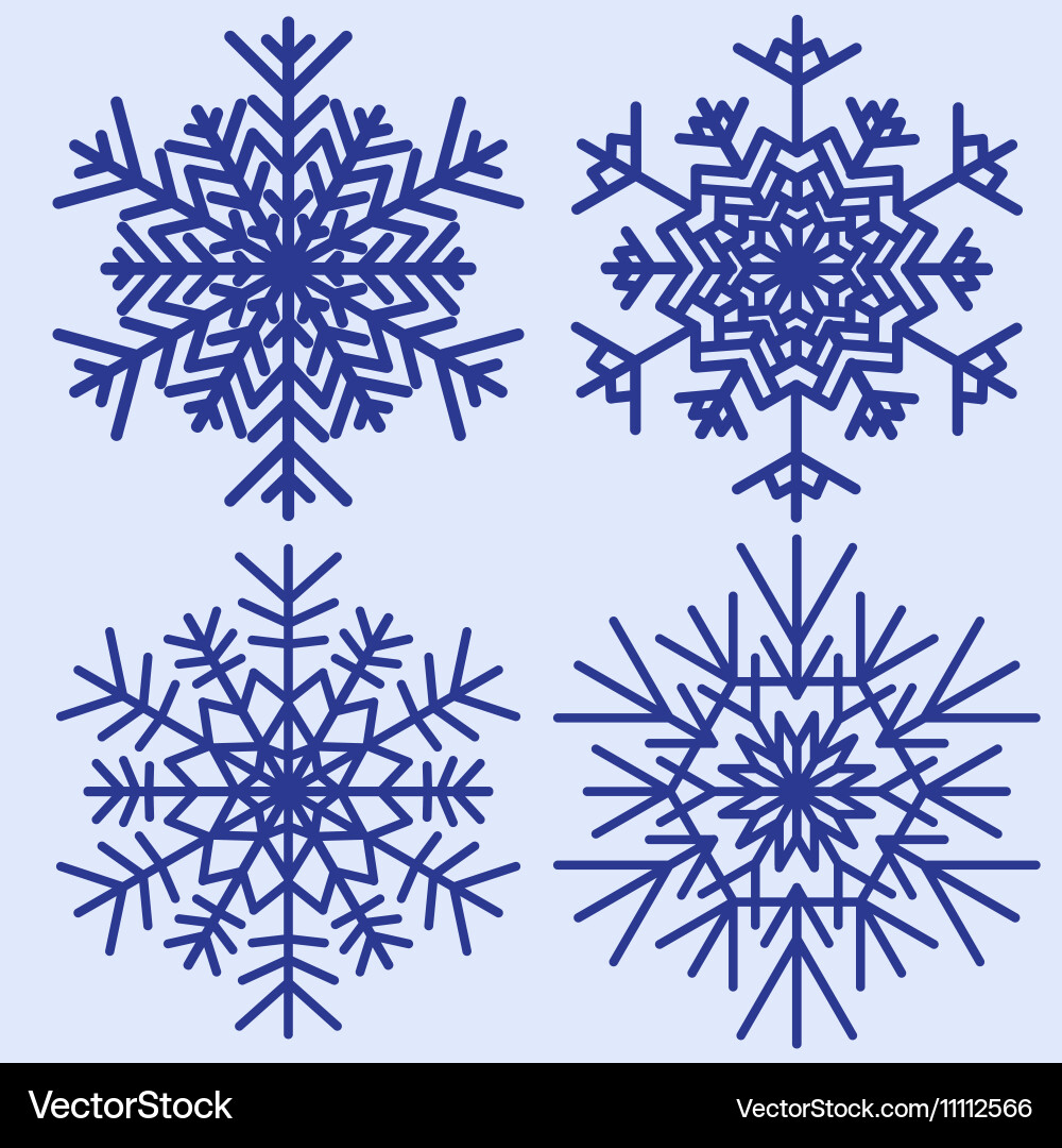 Decorative abstract snowflake Royalty Free Vector Image
