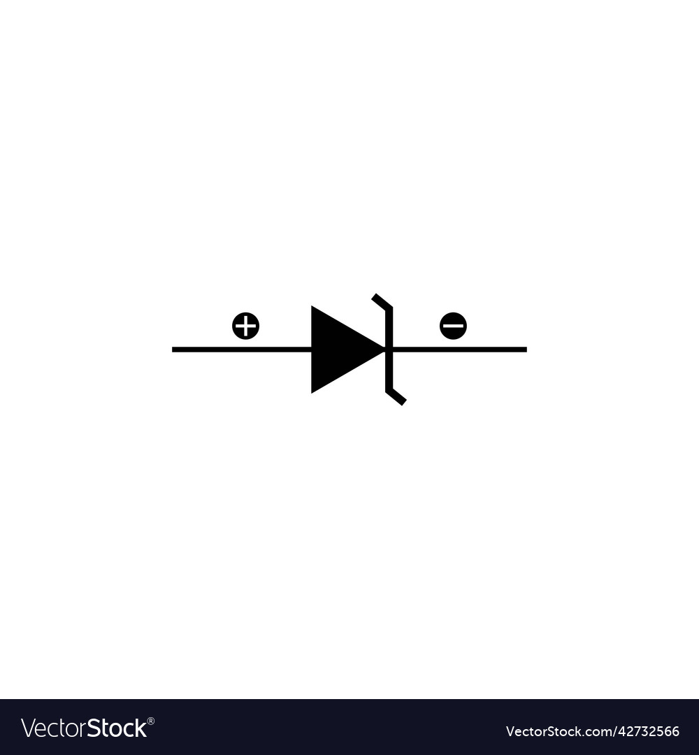 Diode icon Royalty Free Vector Image - VectorStock