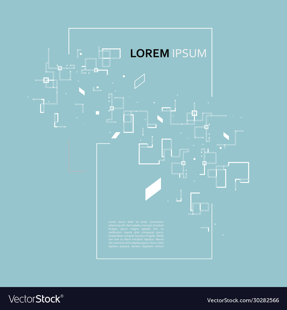 Geometric abstract pattern design Royalty Free Vector Image