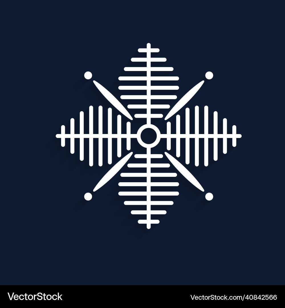 Snowflakes doodle hand drawn for christmas design Vector Image