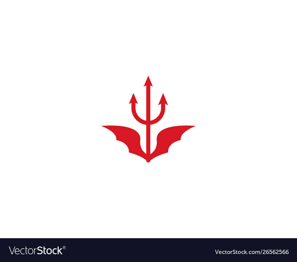 Trisula devil logo Royalty Free Vector Image - VectorStock