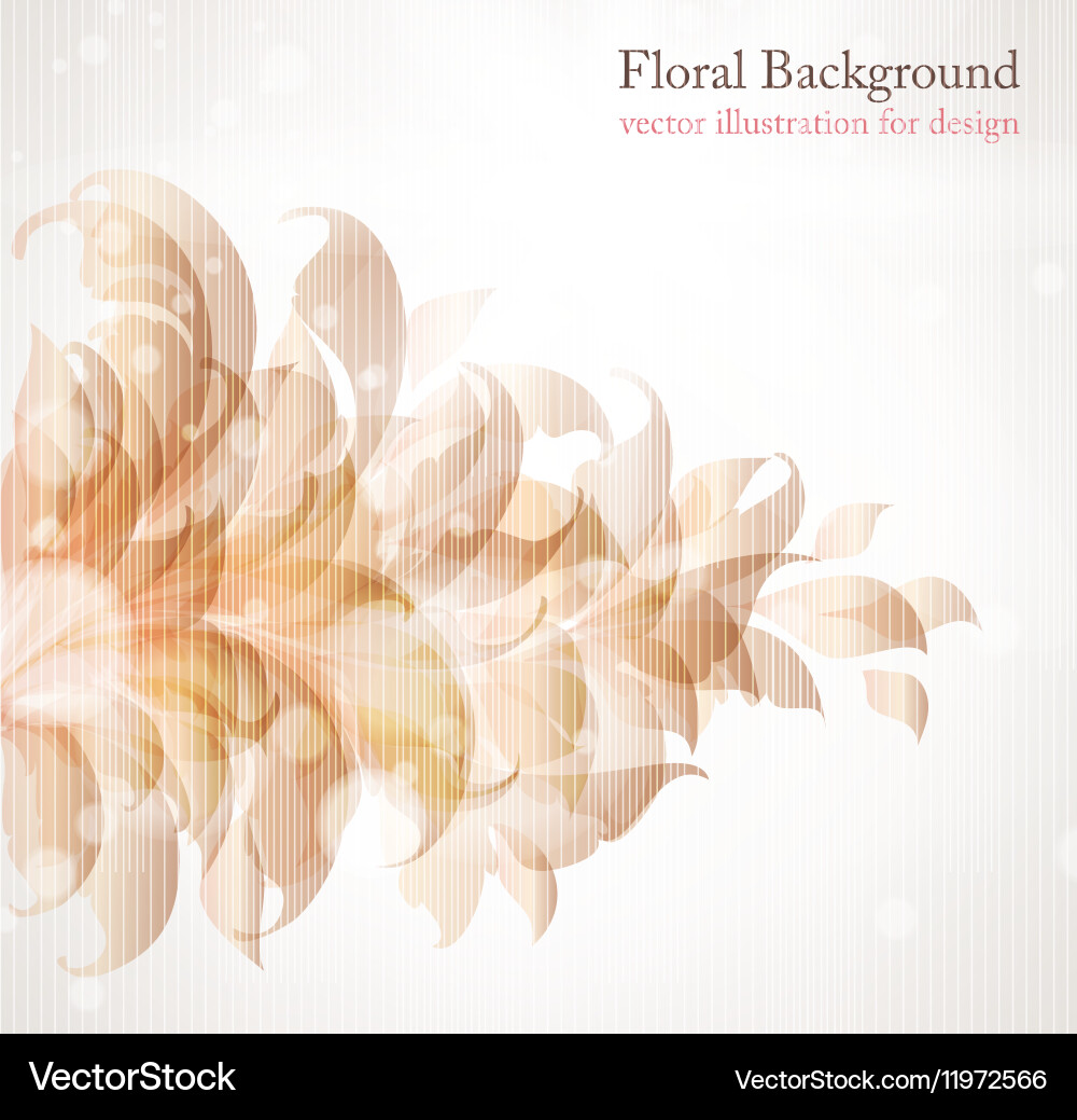 Vintage floral background Royalty Free Vector Image