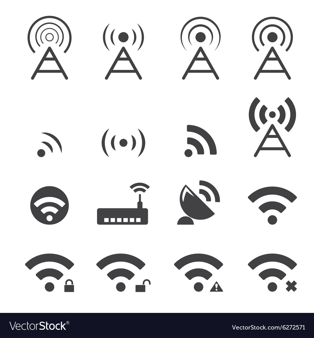 Wireless icon Royalty Free Vector Image - VectorStock