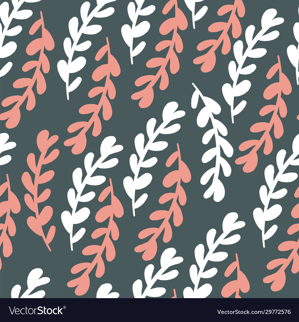 Seamless repeating pattern with floral elements in
