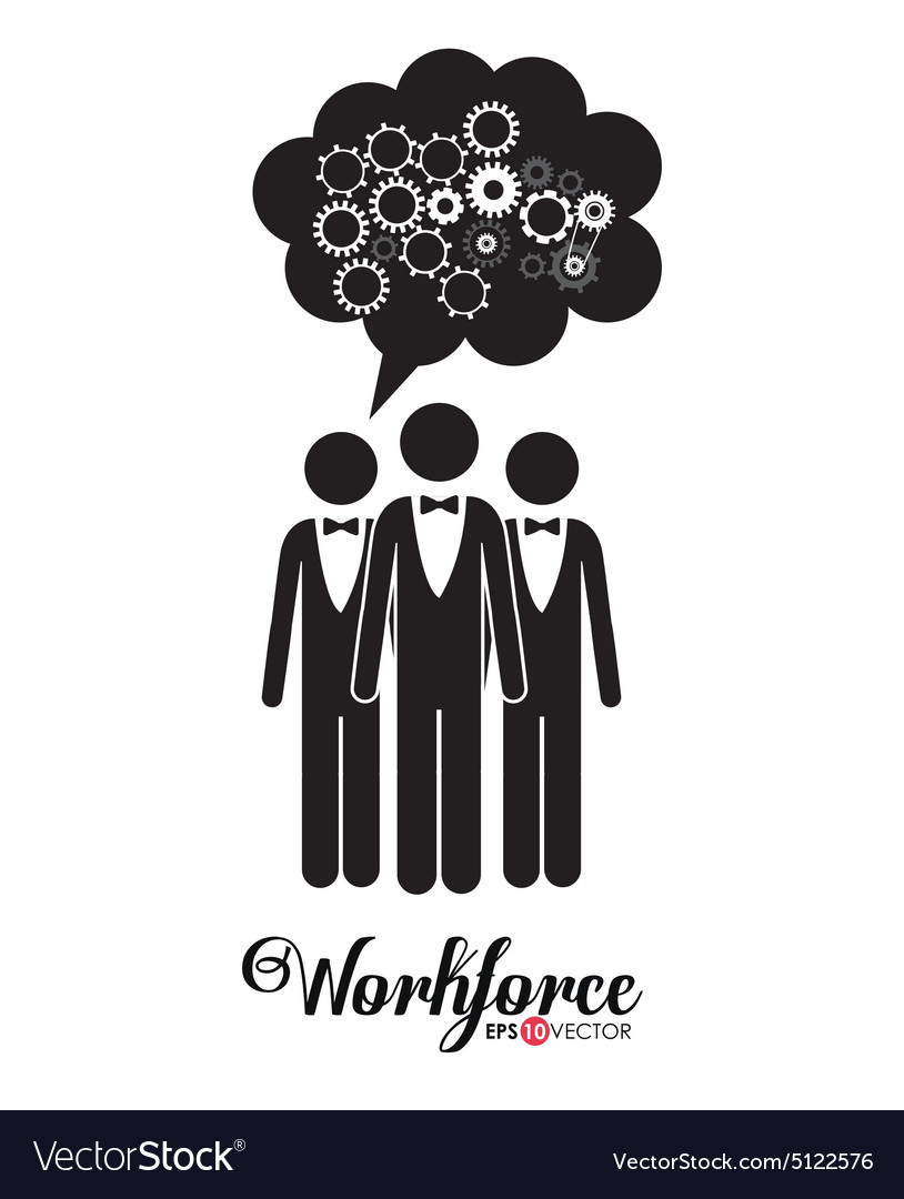 Workforce design Royalty Free Vector Image - VectorStock