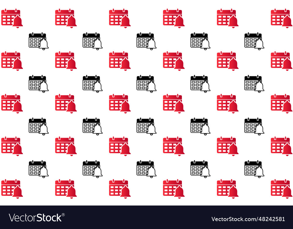 Abstract date reminder pattern background Vector Image