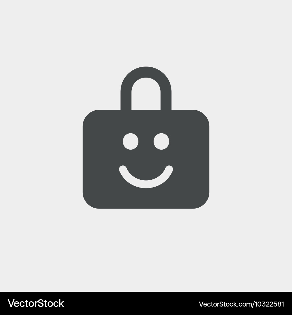 Child lock icon locker with smile symbol Vector Image