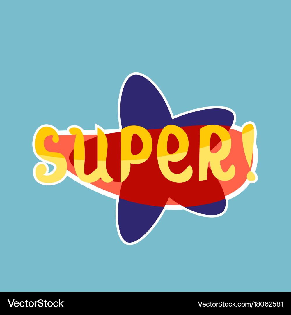 Super sticker social media network message badges Vector Image