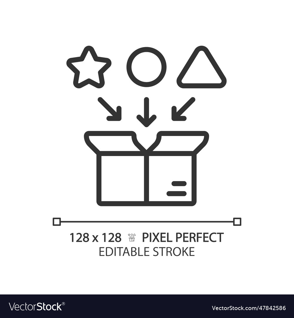 2d Customizable Iteration Linear Icon Royalty Free Vector