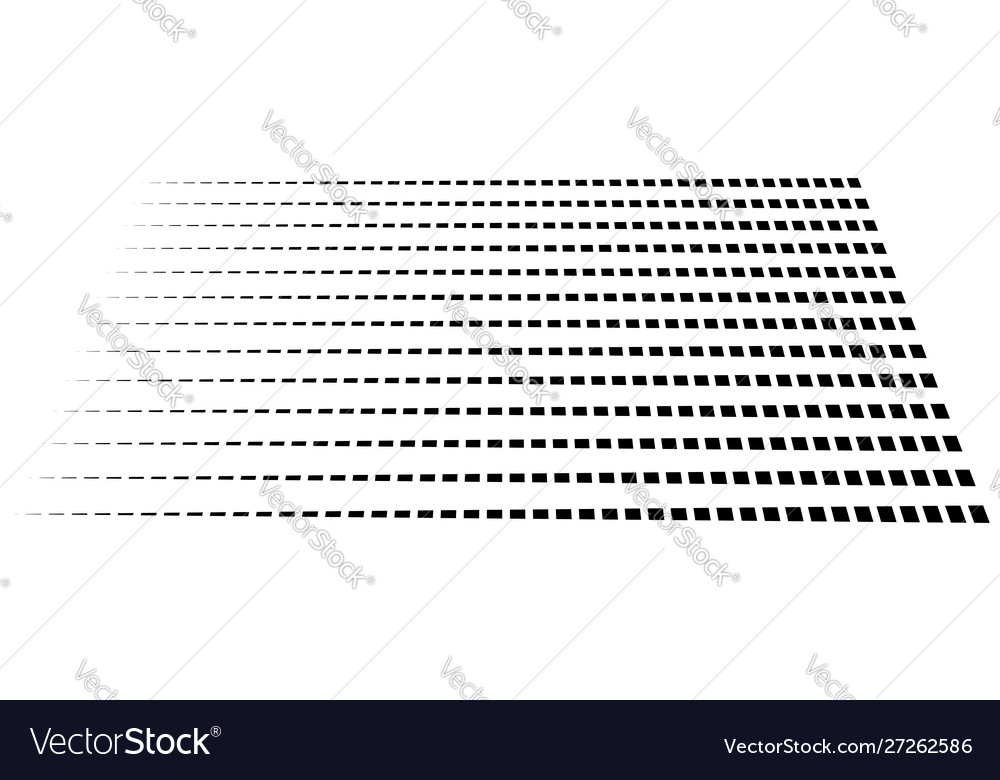 3d segmented dashed lines geometric pattern Vector Image