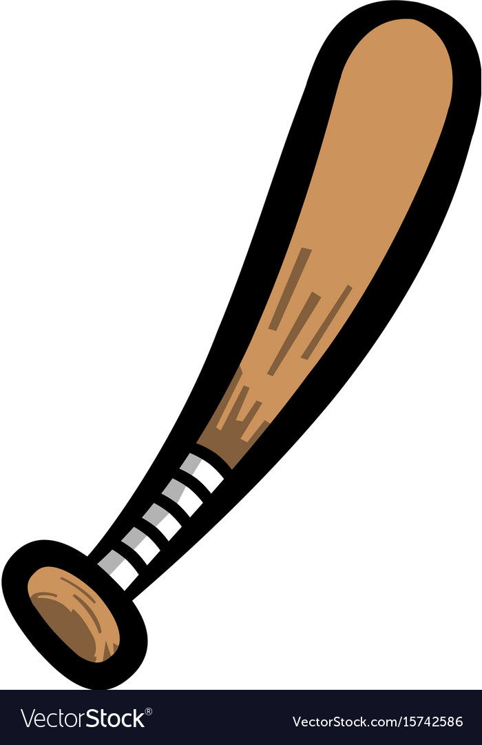 Baseball bat Royalty Free Vector Image - VectorStock