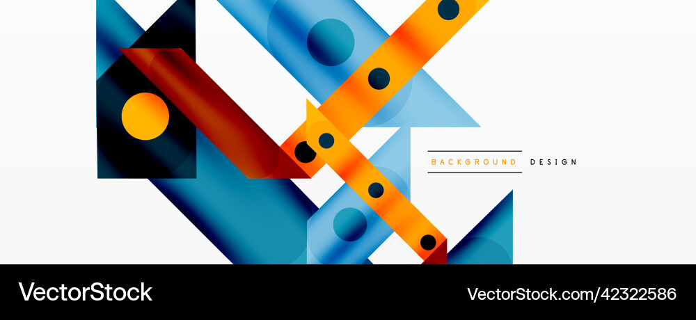 Bright colorful straight lines geometric abstract Vector Image
