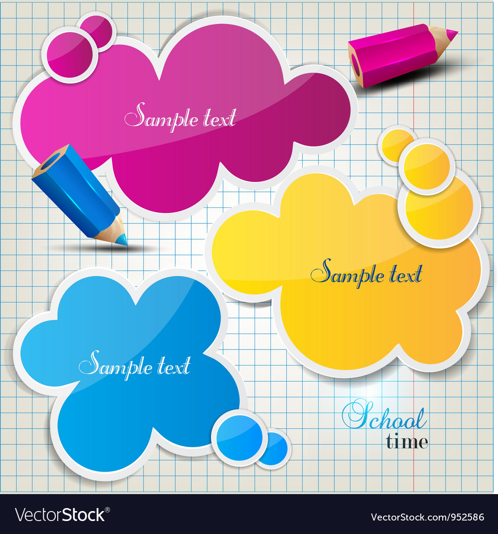 Colorful speech bubbles set Royalty Free Vector Image Colorful speech bubbles set Royalty Free Vector Image