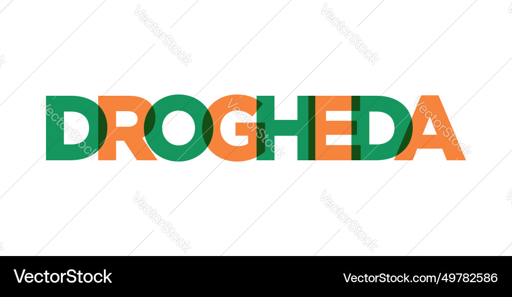 Drogheda in the ireland emblem design Royalty Free Vector