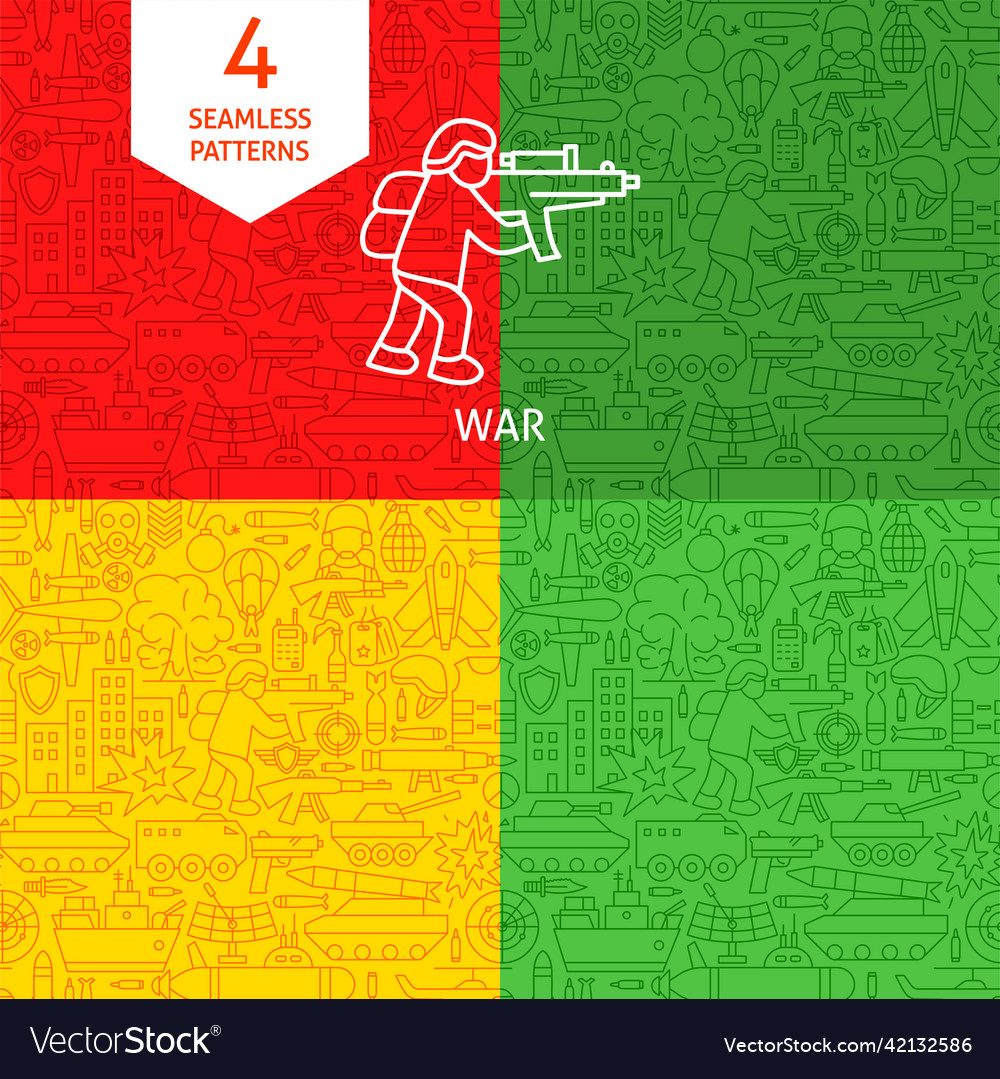 Line war patterns Royalty Free Vector Image - VectorStock