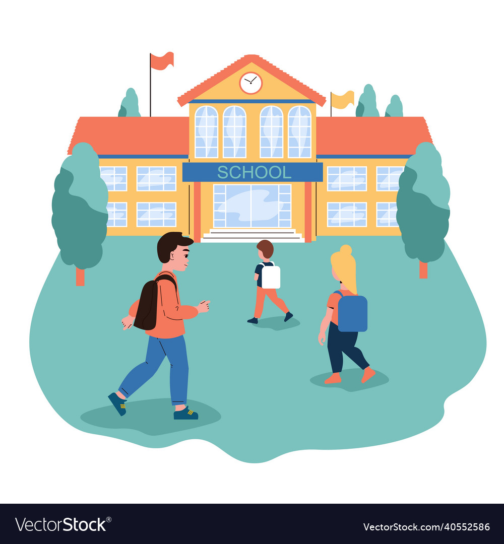 School and study concept Royalty Free Vector Image