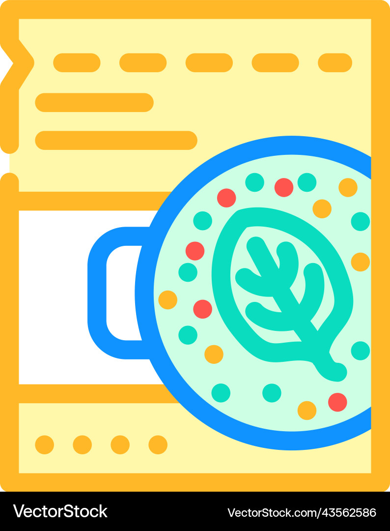 Seasoning soup spinach color icon Royalty Free Vector Image