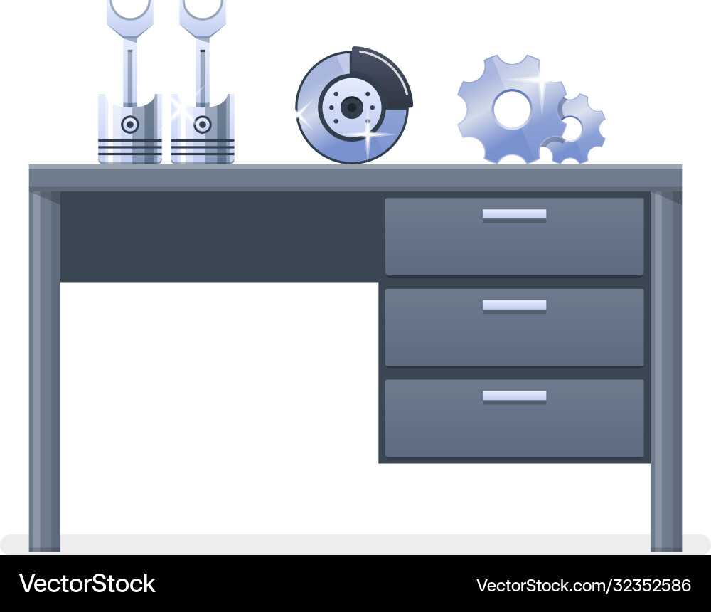 Service replacement shop auto spare parts Vector Image