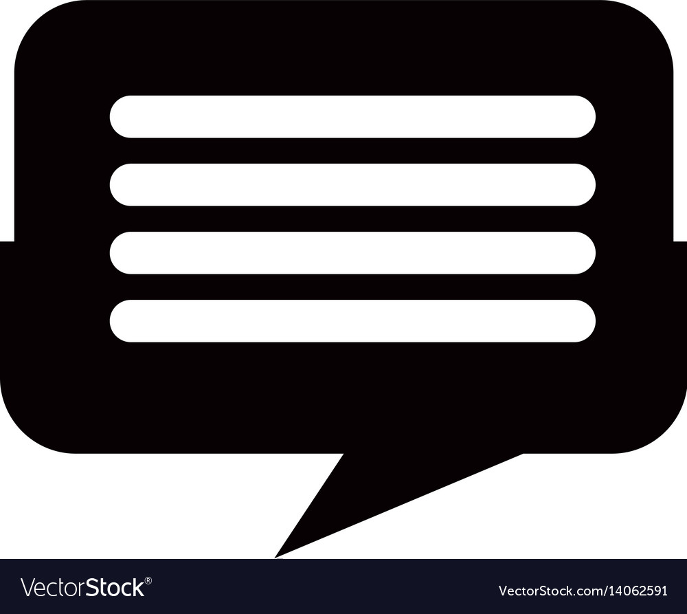 Chat bubble isolated Royalty Free Vector Image