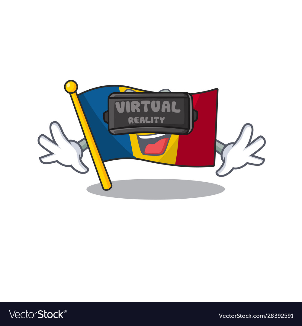 Cool flag chad scroll character using virtual Vector Image
