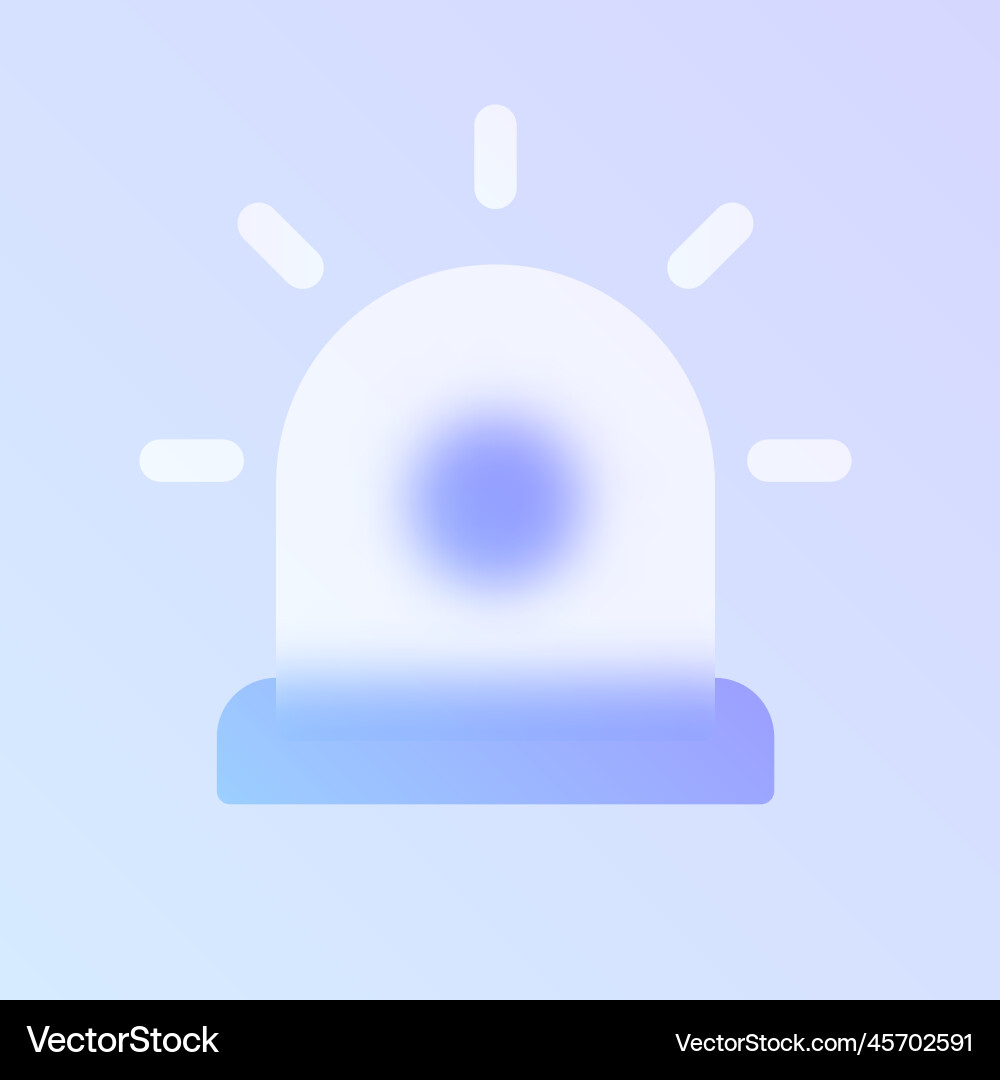 Flasher glass morphism trendy style icon Vector Image