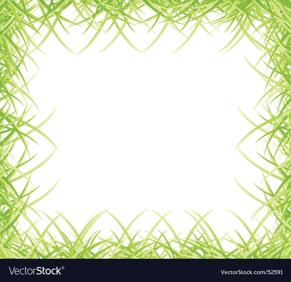 Grass frame Royalty Free Vector Image - VectorStock