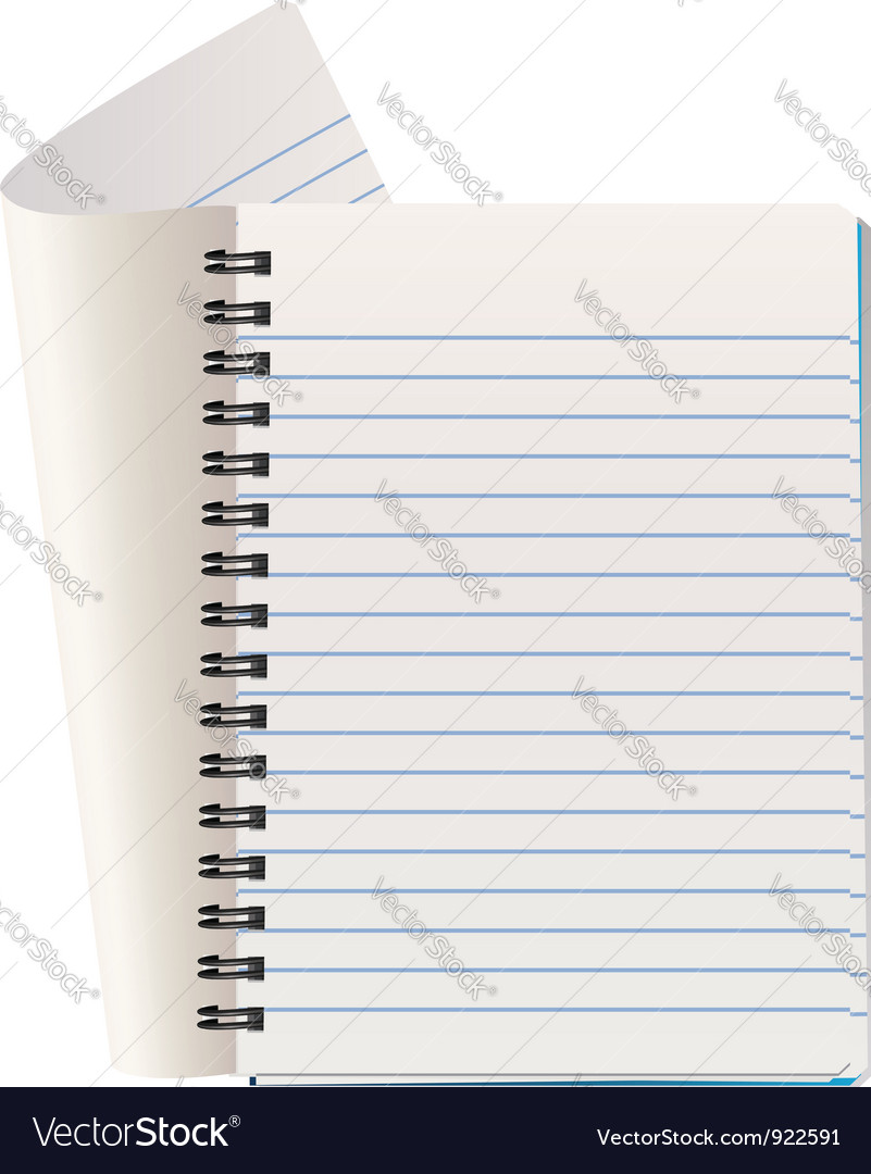 Notepad Royalty Free Vector Image - VectorStock