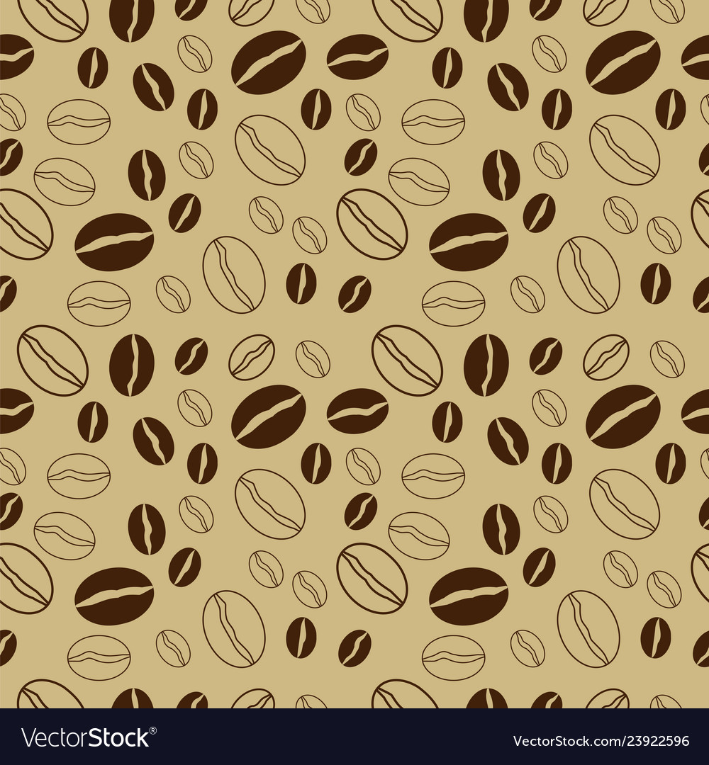 Coffee seamless pattern Royalty Free Vector Image