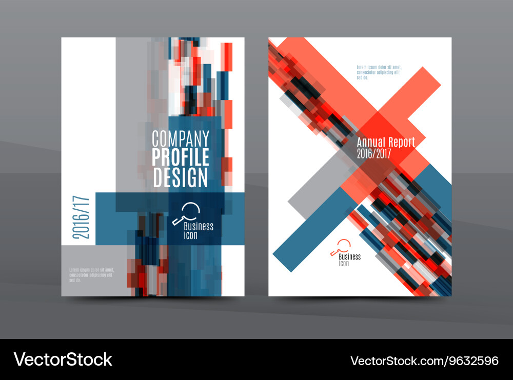 Geometric mosaic design a4 size business Vector Image