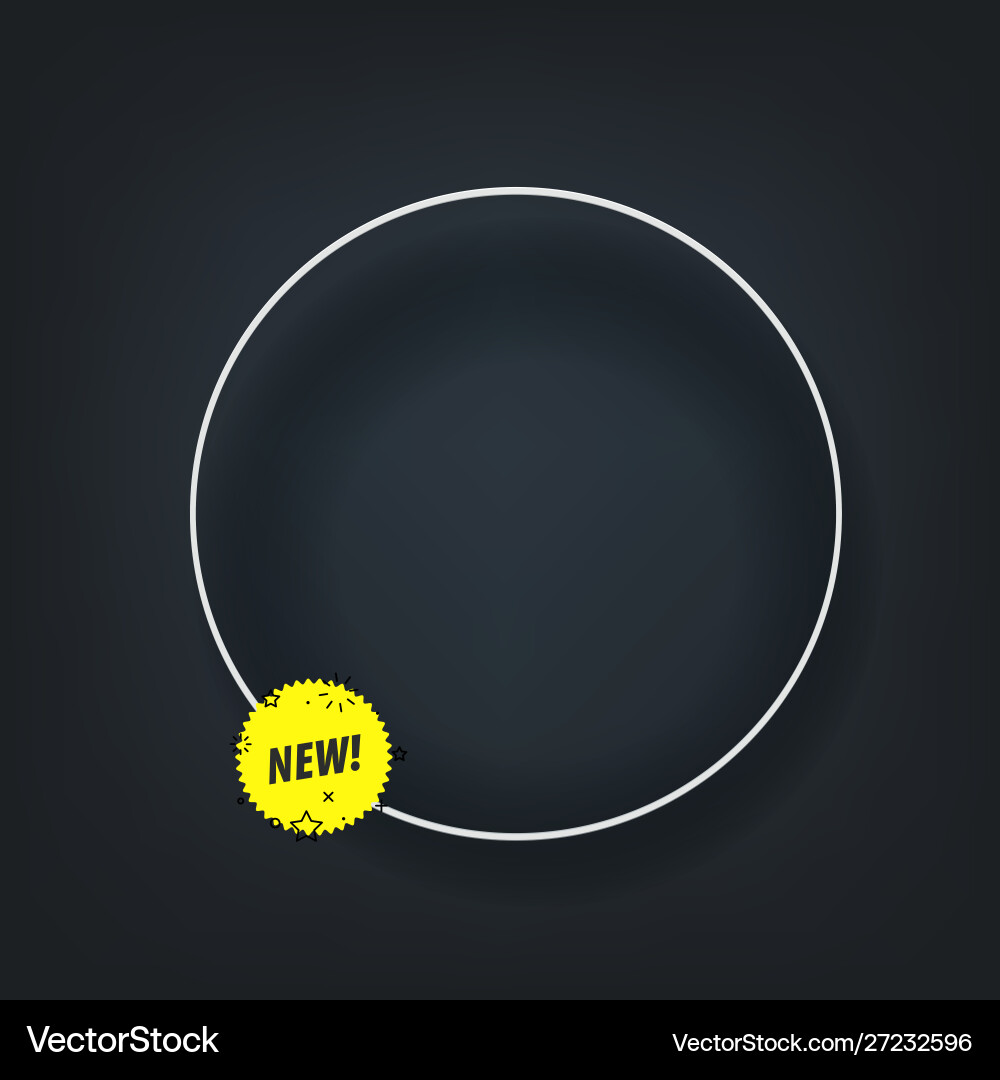 New inscription banner template Royalty Free Vector Image