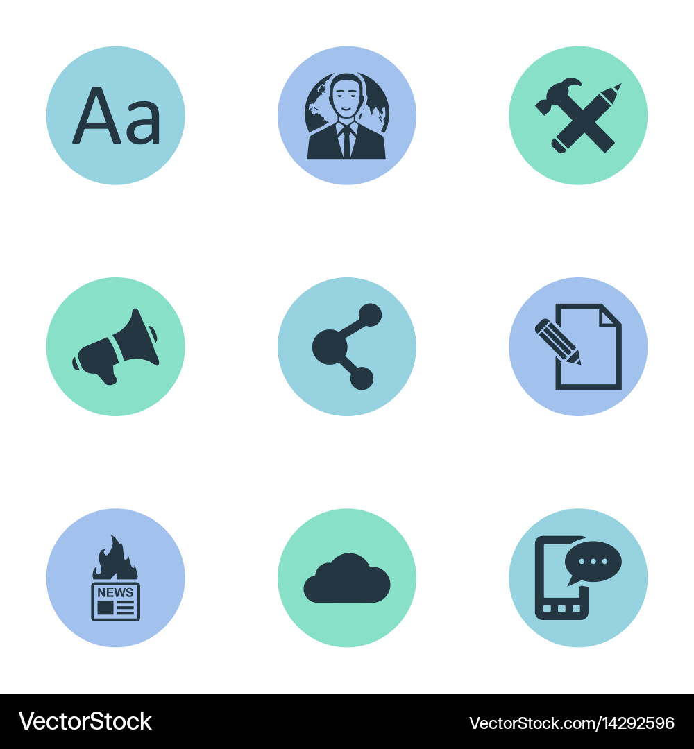 Set of simple user icons Royalty Free Vector Image