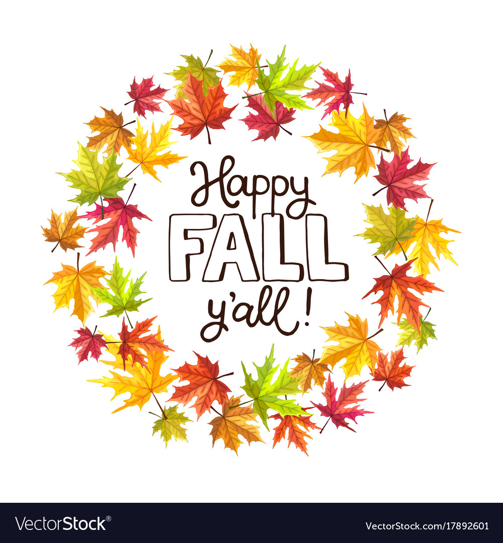 Autumn leaves composition Royalty Free Vector Image