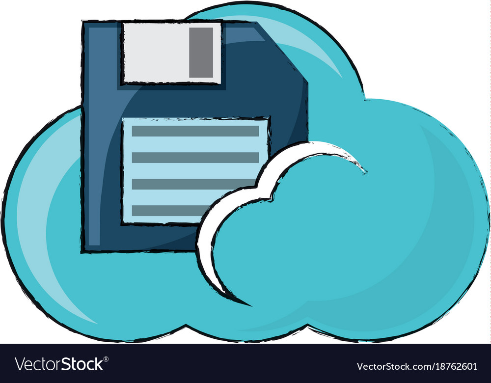Cloud storage design concept Royalty Free Vector Image