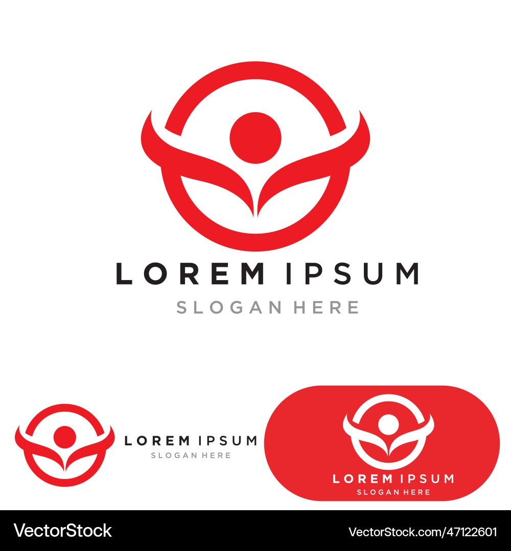 Health protection with shield logo design Vector Image