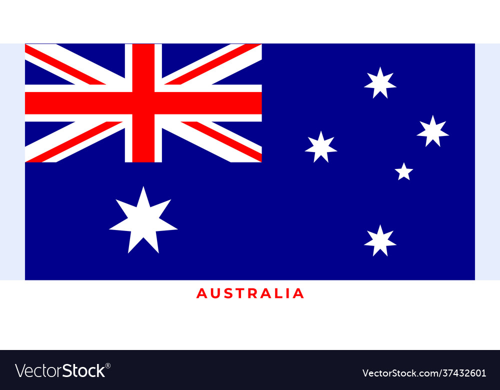National flag australia Royalty Free Vector Image National flag australia Royalty Free Vector Image