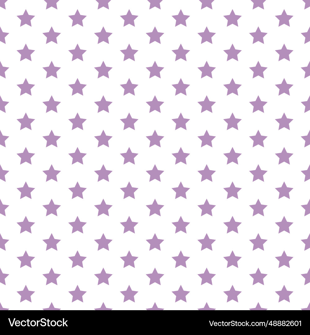 Never ending stars pattern on white background Vector Image