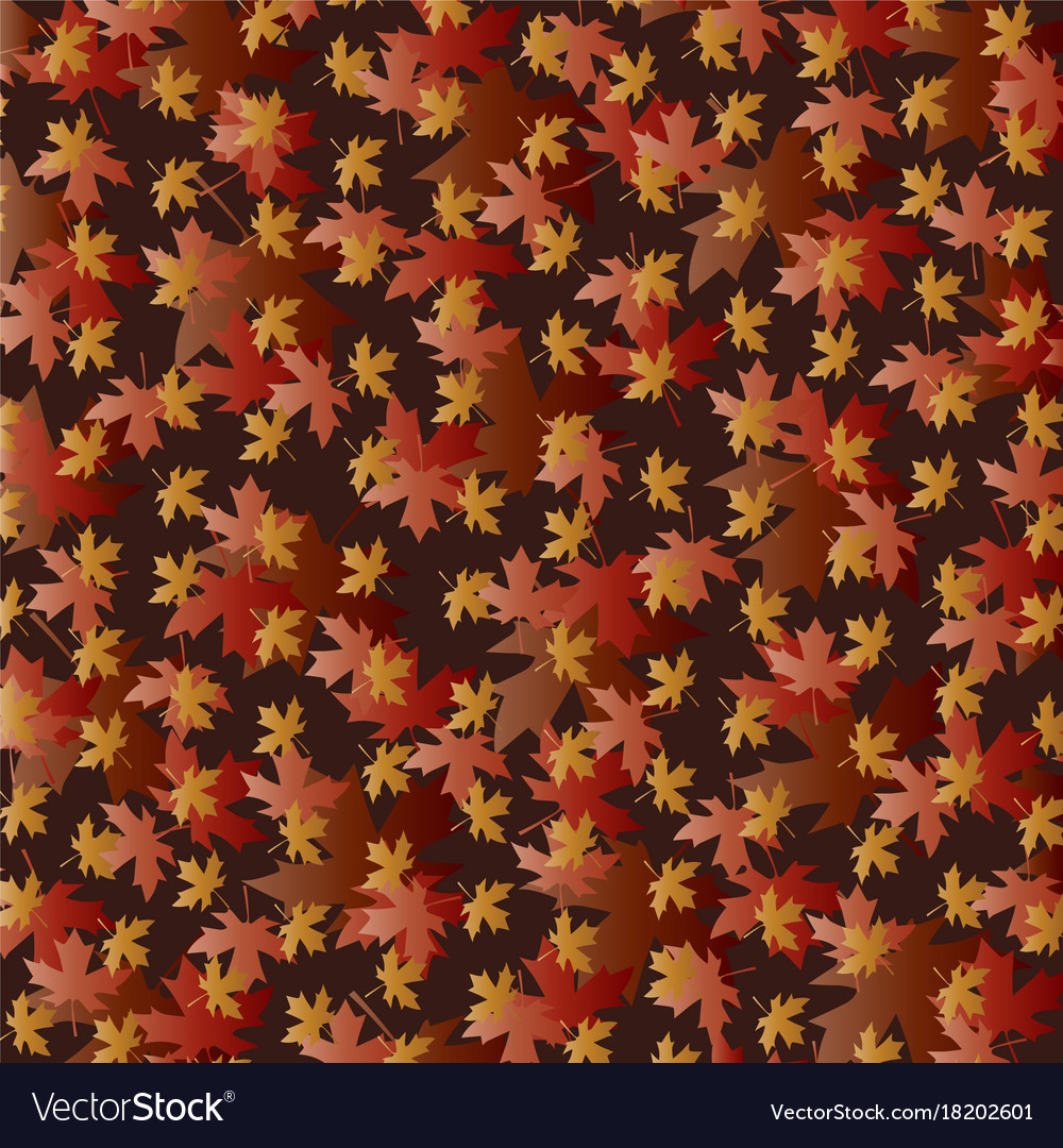 Overlapping gradient leaf pattern Royalty Free Vector Image