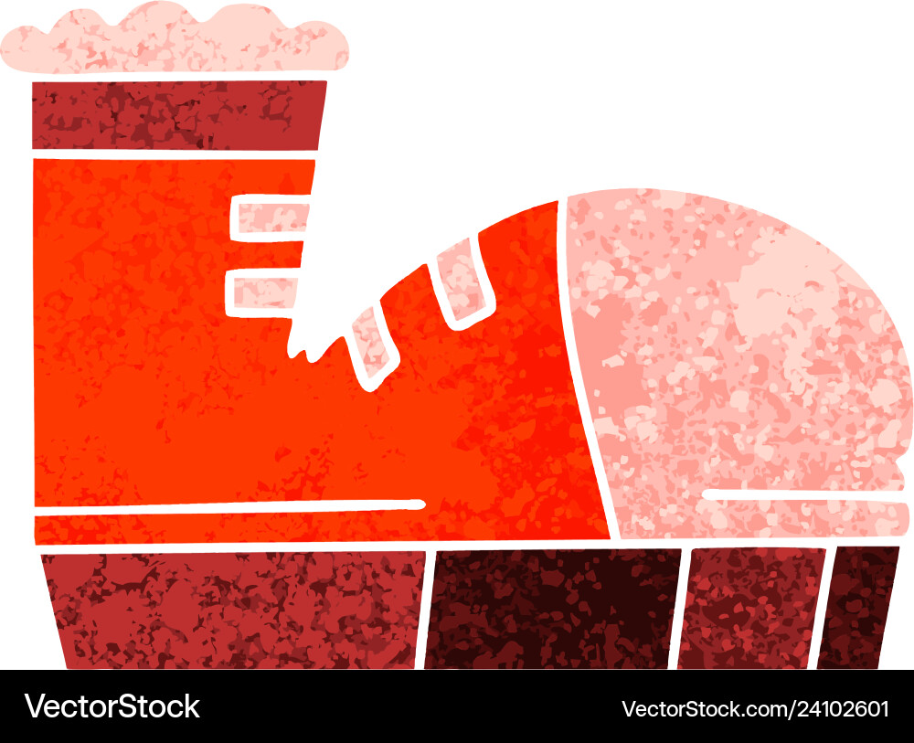 Quirky retro style cartoon sneaker Royalty Free Vector Image