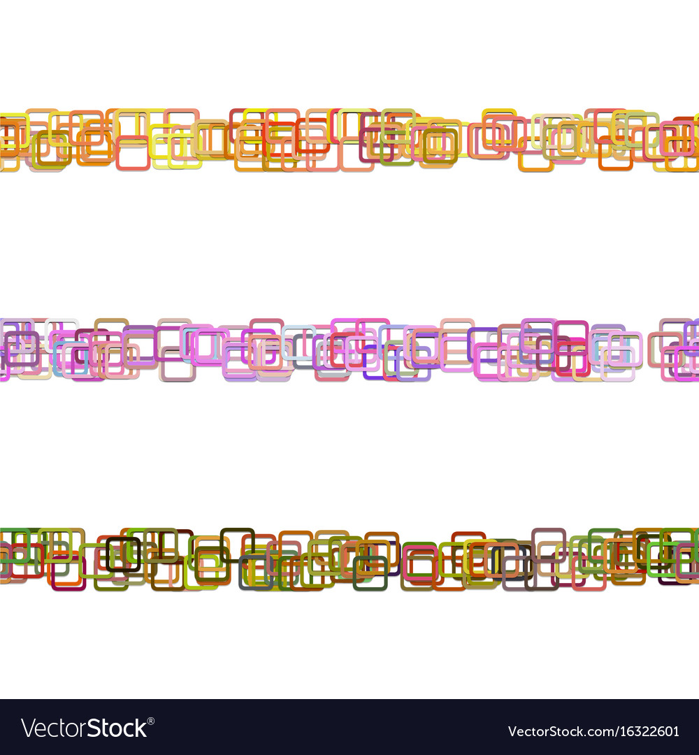 Repeatable square pattern text rule line design Vector Image