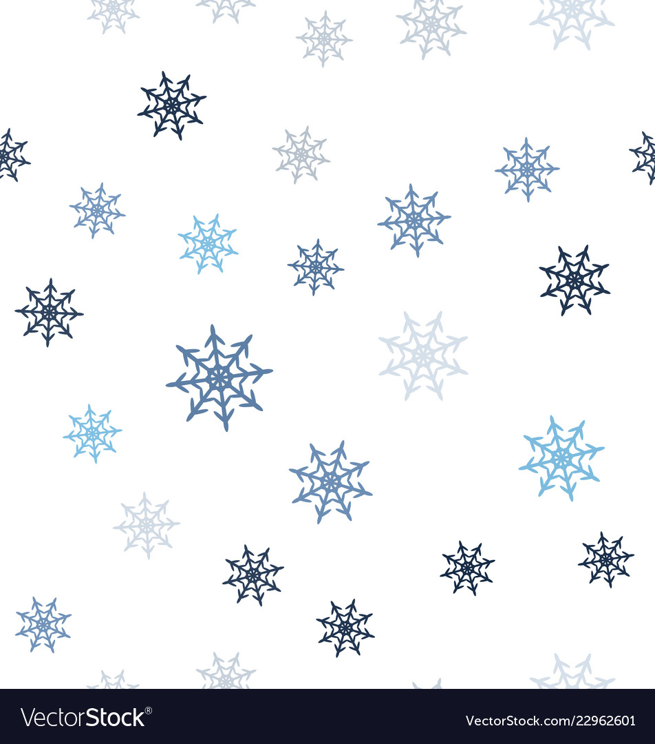 Snowflake pattern seamless Royalty Free Vector Image