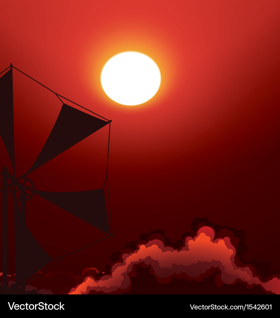 Sunset Royalty Free Vector Image - VectorStock